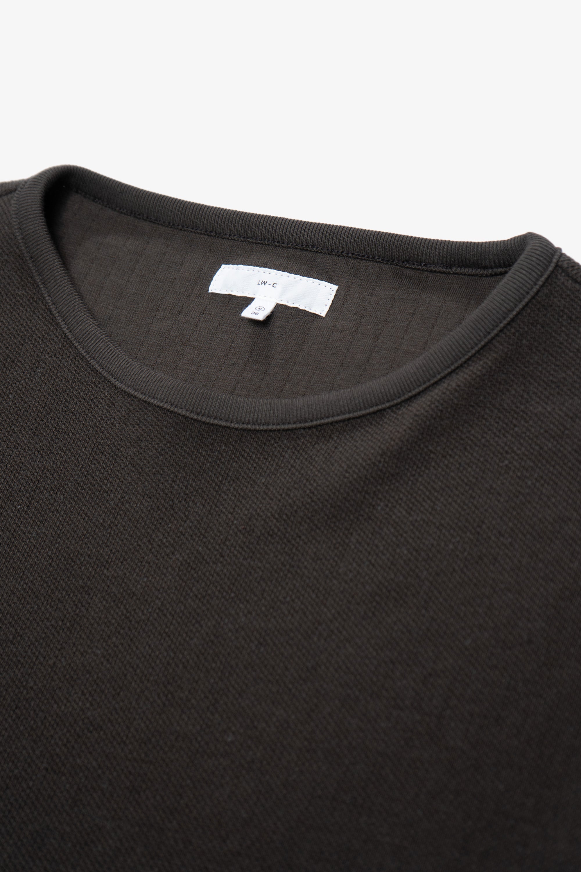 DOUBLE KNIT SWEATER - BLACK MUSHROOM – LADY WHITE CO.